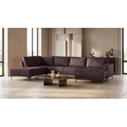 Wohnlandschaft OTTO HOME, B:345cm H:85cm T:210cm, braun, Struktur weich (100% Polyester);Luxus-Microfaser (100% Polyester);Webstoff (100% Polyester),