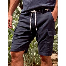 Lerros Herren Cargobermudas "Modische Cargo-Jog-Bermuda", blau, Gr. 31, 55% Lyocell, 44% Baumwolle, 1% Elasthan, Hosen
