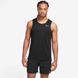 Nike Herren Lauftop "M NK DF MILER TANK", schwarz, Gr. S, Obermaterial: 100% Polyester, Tops