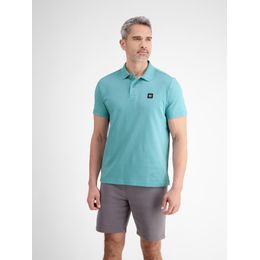 Lerros Herren Poloshirt "Poloshirt in weicher Waffelpiqu&eacute;qualit&auml;t"coastal blau, Gr. S, 100% Baumwolle, Shirts