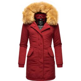 Marikoo Damen Wintermantel "Karmaa", rot, Gr. S, Obermaterial: 100% Polyester; Futter: 100% Polyester; Wattierung: 100% Polyester; &Auml;rmelfutter: 100%