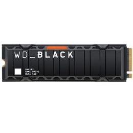 WD BLACK interne Gaming-SSD "SN850X NVMe with Heatsink", 2 TB, Schreibgeschwindigkeitmaximal 6600 MB/s Lesegeschwindigkeitmaximal 7300 MB/s, schwarz,