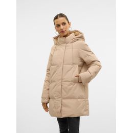 V&eacute;ro Moda VERO MODA Damen Steppjacke "VMLEONIELEA DOWN JACKET NOOS GA", beige, Gr. L, unifarben, Web, Obermaterial: 100% Polyester, Jacken