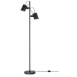 Paco Home Stehlampe "KARL", 2, H: 162,1cm, schwarz, Wohnzimmer, Leuchten, mit kompatiblen Dimmer und Leuchtmittel
