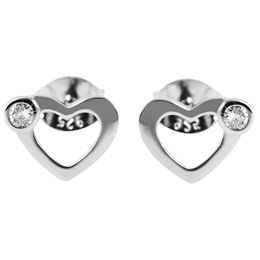 Adelia&acute;s ADELIA ́S Damen Paar Ohrh&auml;nger "Ohrringe &ndash; Ohrstecker aus 925 Silber mit Zirkonia", silber, Silber 925 (Sterlingsilber), Ohrringe, Geschenkidee:
