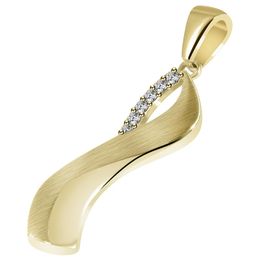 Adelia&acute;s ADELIA ́S Damen Kettenanh&auml;nger "Damen Anh&auml;nger aus 333 Gold mit Zirkonia", Gelbgold 333gold, Gelbgold 333, Schmuckanh&auml;nger, Sch&ouml;ne Geschenkidee zum