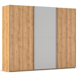 Schwebet&uuml;renschrank Rauch, B:271cm H:223cm T:68cm, grau, Holz teilmassiv, Schr&auml;nke, "Kleiderschrank Schrank Garderobe Schlafzimmerschrank