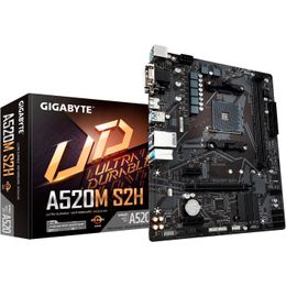 Gigabyte Mainboard "A520M S2H", B:24,4cm H:3,5cm T:20,5cm, schwarz, Mainboards
