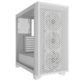 Corsair PC-Geh&auml;use "3000D Airflow Tempered Glass Mid-Tower, White", B:23cm H:46,6cm T:46,2cm, wei&szlig;, Computergeh&auml;use