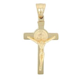 Adelia&acute;s ADELIA ́S Damen Kettenanh&auml;nger "Unisex Anh&auml;nger &ndash; Kreuz Kreuzanh&auml;nger aus Edelstahl", Edelstahlgold, Edelstahl, Schmuckanh&auml;nger, Eine sch&ouml;ne