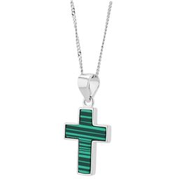 Adelia&acute;s ADELIA ́S Damen Kettenanh&auml;nger "Anh&auml;nger &ndash; Kreuz Kreuzanh&auml;nger aus 925 Silber", Silber 925 (Sterlingsilber), gr&uuml;n, Silber 925 (Sterlingsilber),
