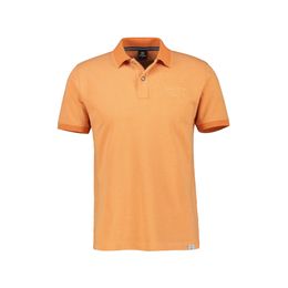 Lerros Herren Poloshirt "2-Tone Polo", orange, Gr. S, 100% Baumwolle, Shirts