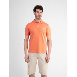 Lerros Herren Poloshirt "Unifarbenes Poloshirt", orange, Gr. S, 95% Baumwolle, 5% Elasthan, Shirts