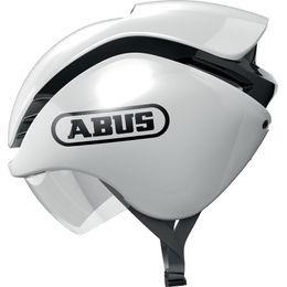 Abus Rennradhelm "GAMECHANGER Tri shiny black", S Kopfumfang: 51cm - 55cm, wei&szlig;, Helme