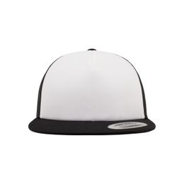 Flexfit Flex Cap "Flexfit Unisex Foam Trucker with White Front"balck, wei&szlig;, schwarz, unifarben, 100% Polyester, Caps