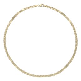 Firetti Damen Goldkette "Schmuck Geschenk Gold 585 Halsschmuck Halskette Bismarckkette", Gelbgold 585, L: 45 B: 4,2mmgelbgoldfarben, Gelbgold 585,