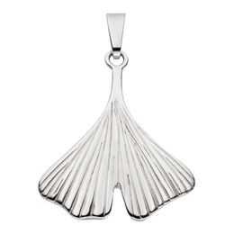 Jobo Damen Kettenanh&auml;nger "Anh&auml;nger Ginkgo Ginko 22 mm", Silber 925 (Sterlingsilber)silber 925, Silber 925 (Sterlingsilber), Schmuckanh&auml;nger, 925