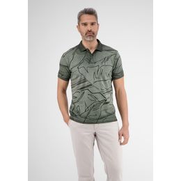 Lerros Herren Poloshirt "Poloshirt *Floral Lines*", gr&uuml;n, Gr. S, 100% Baumwolle, Shirts