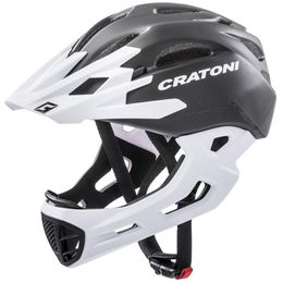 Cratoni Bike Cross Helm "MTB-Fahrradhelm C-MANIAC", 59/61 Kopfumfang: 59cm - 61cm, schwarz, Helme