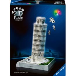 Ravensburger Kinder 3D-Puzzle "Iconics: Schiefer Turm von Pisa - mit Licht"bunt, Kunststoff, B:20,9cm H:33cm T:20,9cm, Puzzles, Made in Europe