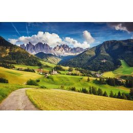 papermoon Fototapete "Landschaft", B/L: 4,5m x 2,8m, Bahnen: 9 Stk., bunt, Schlafzimmer, Tapeten