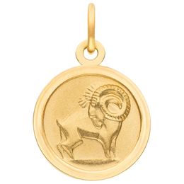 Sternzeichenanh&auml;nger Jobo "Sternzeichen rund 12 mm", gelbgold 333, Schmuckanh&auml;nger, Damen, Widder, Gelbgold 333, 8 Karat 333 Gold