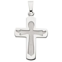 Kreuzanh&auml;nger Jobo "Anh&auml;nger Kreuz Osterkreuz 22 mm", silber 925, Schmuckanh&auml;nger, Damen, Silber 925 (Sterlingsilber), 925 Silber rhodiniert