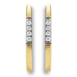 ONE ELEMENT Damen Paar Ohrh&auml;nger "0.03 ct Diamant Brillant Ohrringe Ohrstecker aus 585 Gelbgold", Damen, 0,03 mit Diamant, Diamanten Gelbgold 585