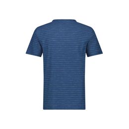 Lerros Herren Henleyshirt "Herren Serafino-Shirt, gestreift", blau, Gr. S, 100% Baumwolle, Shirts
