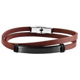 Adelia&acute;s ADELIA ́S Damen Wickelarmband "Unisex Armband &ndash; Wickelarmband aus Leder 42 cm", 42cm, Lederbraun, Leder, Armb&auml;nder, Ideal als Geschenk f&uuml;r besondere