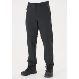 WHISTLER Herren Outdoorhose "Gerd", grau, Gr. XL, unifarben, 92% Polyester, 8% Elasthan, Hosen, im raffinierten und vielseitigen Zip-Off-Design