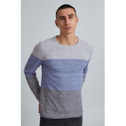 Blend Herren Rundhalspullover "BHHans"marineblaus, Gr. XXL, meliert, Feinstrick, 60% Baumwolle, 40% Polyester, Pullover, Stilvoller