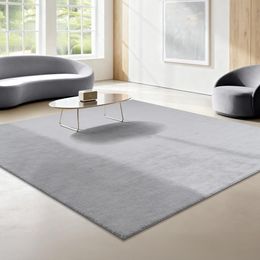 Teppich the carpet, B:240cm H:16mm L:240cmanthrazit, Polyester, Wohnzimmer, Teppiche, "Relax", waschbarer Wohnzimmer Teppich modern rutschfest,