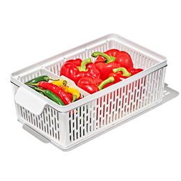 OXO GOOD GRIPS Aufbewahrungsbox "OXO Gem&uuml;sesparer - Mittlerer Beh&auml;lter", B/H/T: 34,5cm x 11,8cm x 18,9cmtransparent, K&uuml;che, Aufbewahrungsboxen