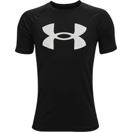 Under Armour Kinder Trainingsshirt "UA TECH BIG LOGO SS"schwarz,, wei&szlig;, Gr. M, Obermaterial: 100% Polyester, Shirts, atmungsaktiv, schnell trocknend,