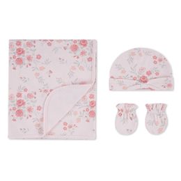 Baby Babydecke "HGHG 3PC BLANKET SET"rosewater, HUGGIES BABYWEAR, Wohndecken, mit All-Over Print
