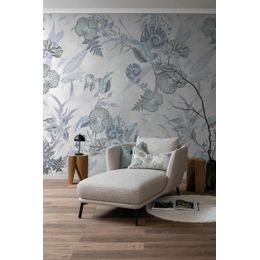 marburg Fototapete "Botanica Serenity", B/L: 2,12m x 2,7m, Rollen: 1, grau, Schlafzimmer, Tapeten, moderne Tapete f&uuml;r Wohnzimmer Schlafzimmer K&uuml;che