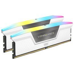Corsair PC-Arbeitsspeicher "VENGEANCE RGB DDR5 Memory", 2 x 16 GB, wei&szlig;, Arbeitsspeicher, RGB