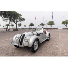 papermoon Fototapete "Oldtimer", B/L: 4,5m x 2,8m, Bahnen: 9 Stk., bunt, Schlafzimmer, Tapeten
