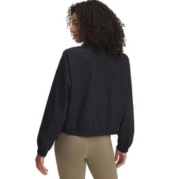 Under Armour Damen Funktionsshirt "UA RIVAL WOVEN JACKET", schwarz, Gr. L, Obermaterial: 87% Polyester, 13% Elasthan, Shirts, mit Elasthan-Anteil,