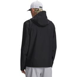 Under Armour Herren Regenjacke "M CLOUDSTRIKE JACKET"schwarz,, wei&szlig;, Gr. M, Obermaterial: 100% Polyester, Jacken, mit Kapuze, wasserdicht,