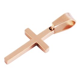 Adelia&acute;s ADELIA ́S Damen Kettenanh&auml;nger "Unisex Anh&auml;nger &ndash; Kreuz Kreuzanh&auml;nger aus Edelstahl", Edelstahlgold, Edelstahl, Schmuckanh&auml;nger, Zum Verschenken &ndash;
