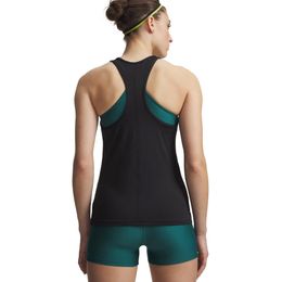 Under Armour Damen Tanktop "TECH MESH RACER TANK", schwarz, Gr. XS, Obermaterial: 94% Polyester, 6% Elasthan, Tops, Tanktop-Form, mit Elasthan,