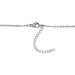 Adelia&acute;s ADELIA ́S Damen Kette ohne Anh&auml;nger "Damen Halskette mit Anh&auml;nger &ndash; Herz aus Edelstahl", 45cm, Edelstahlsilber, Edelstahl, Halsketten, Perfekt zum