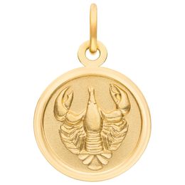 Sternzeichenanh&auml;nger Jobo "Sternzeichen rund 12 mm", gelbgold 333, Schmuckanh&auml;nger, Damen, Krebs, Gelbgold 333, 8 Karat 333 Gold