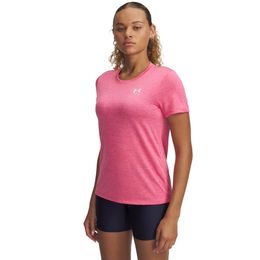 Under Armour Damen Funktionsshirt "Tech SSC- Twist", wei&szlig;, Gr. L, Obermaterial: 100% Polyester, Shirts, mit Kurzarm-Design, atmungsaktiv, schnell