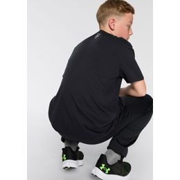 Under Armour Jungen T-Shirt "UA B SPORTSTYLE LC SS"schwarz,, wei&szlig;, Gr. S, Obermaterial: 60% Baumwolle, 40% Polyester, Shirts, f&uuml;r Jugendliche