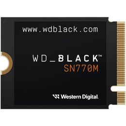 WD BLACK interne SSD "SN770M", 2 TB, Schreibgeschwindigkeitmaximal 4850 MB/s Lesegeschwindigkeitmaximal 5150 MB/s, schwarz, Festplatten, M.2 2230 NVMe