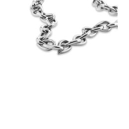 Calvin Klein Damen Edelstahlkette "SCULPTURED DROPS", Edelstahl, L: 52,5 B: 12mm, silber, Edelstahl, B:12mm, Halsketten