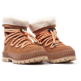 Palladium Damen Winterboots "PALLASHOCK HIVER", Gr. 39, braun, Leder, Schuhe, gef&uuml;ttert